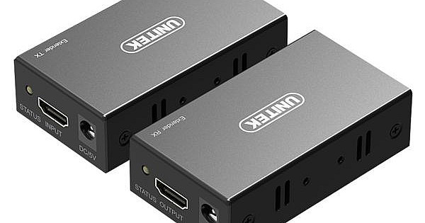 UNITEK EXTENDER HDMI OVER ETHERNET, 60M, V100A